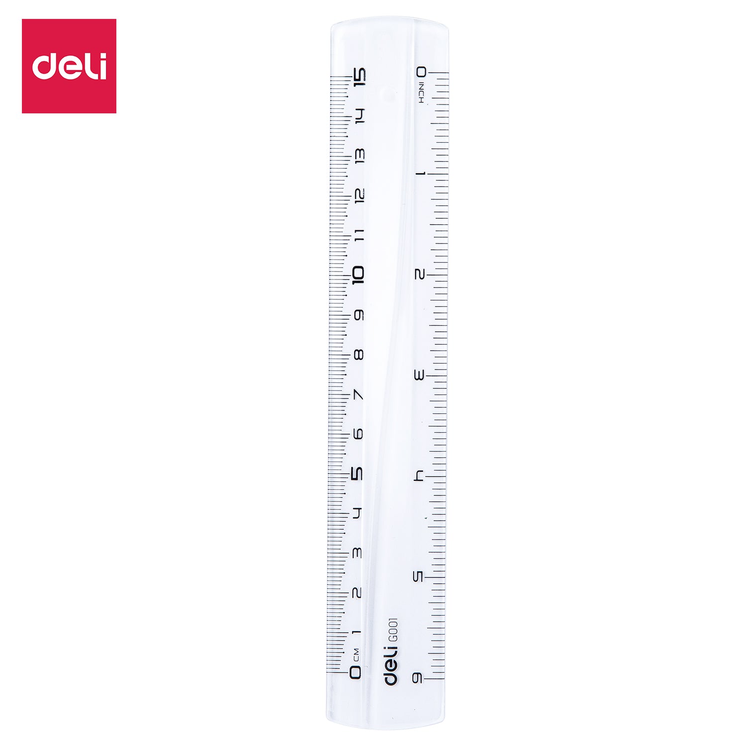 Deli Transparent Ruler 15CM – Al Deraset